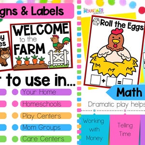 Farm Dramatic Play Printable Bundle: Preschool & Toddler Activities ...