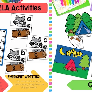 Camping Dramatic Play Printables: Homeschool & Kindergarten (PDF) - Etsy