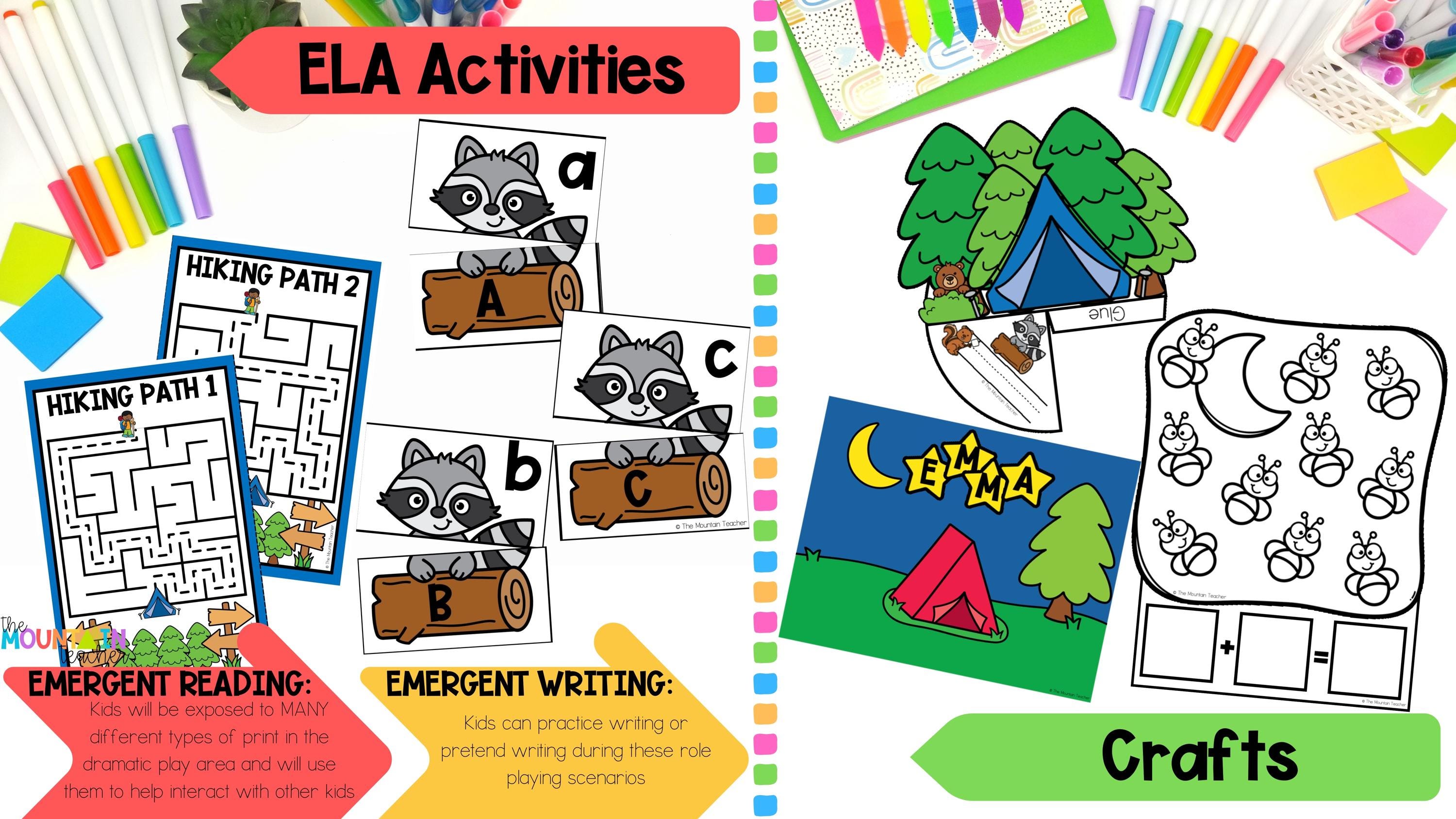 Camping Dramatic Play Printables: Homeschool & Kindergarten (PDF) - Etsy