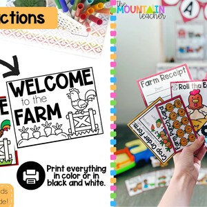 Farm Dramatic Play Printable Bundle: Preschool & Toddler Activities ...