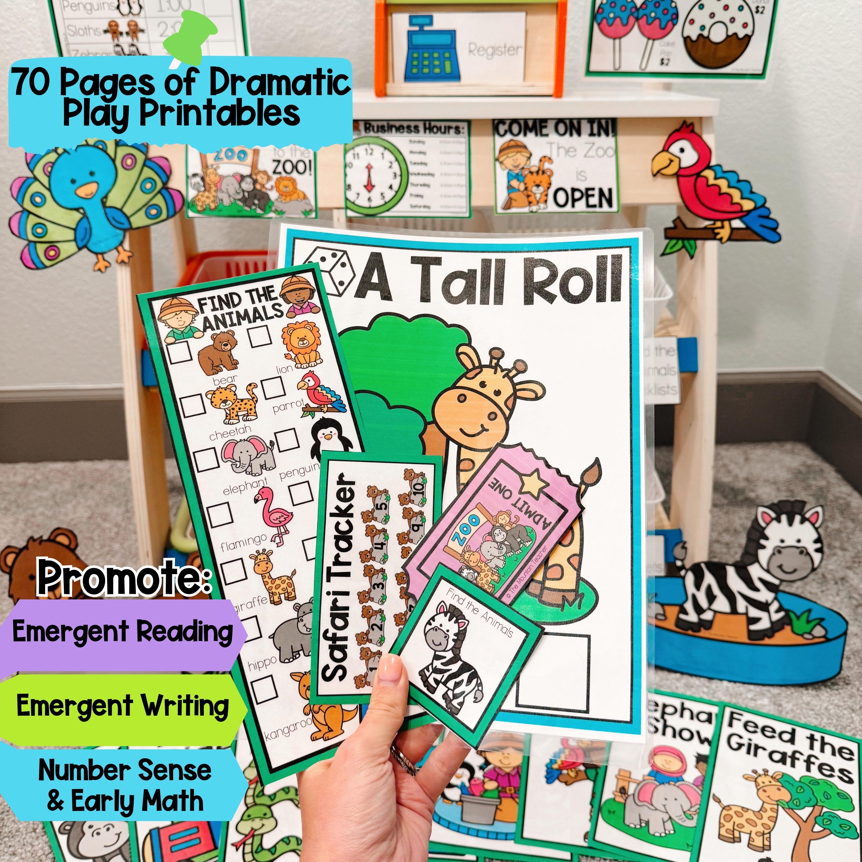 Zoo Dramatic Play Printables: Zoo Animal Safari Role Play Activities ...