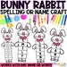 Easter Bunny Name Craft Kit for Kids, Name Writing Template for ...