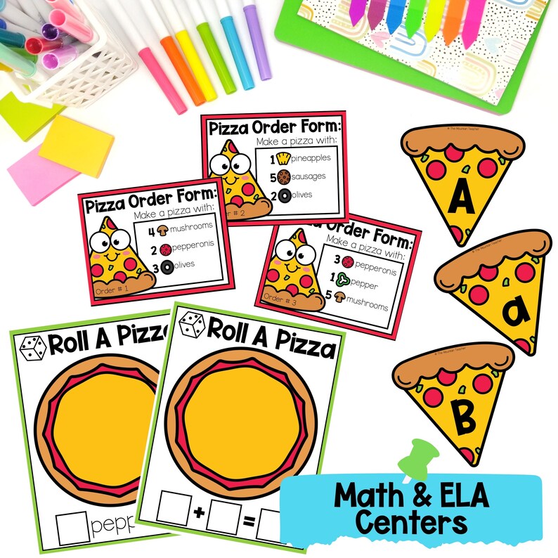 Pizza Shop Dramatic Play Pre K Bundle Printables, Preschool & Toddler ...