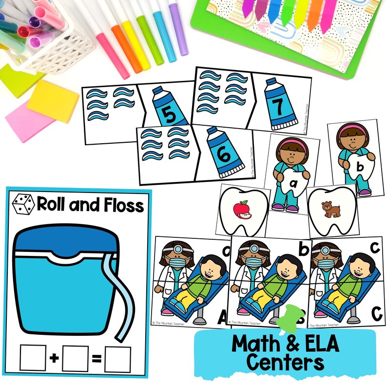 Dentist Office Dramatic Play Printables Center, Dental Health Posters ...