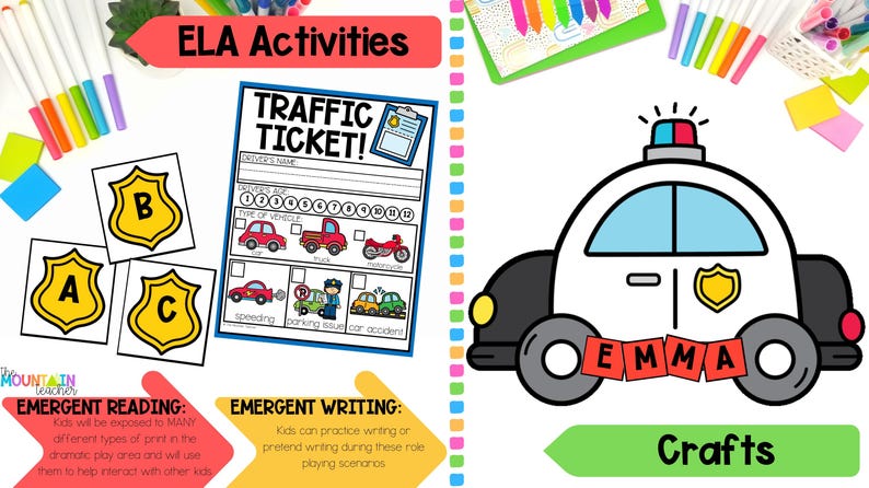 Police Station Dramatic Play Printables: Police Officer Role Play ...