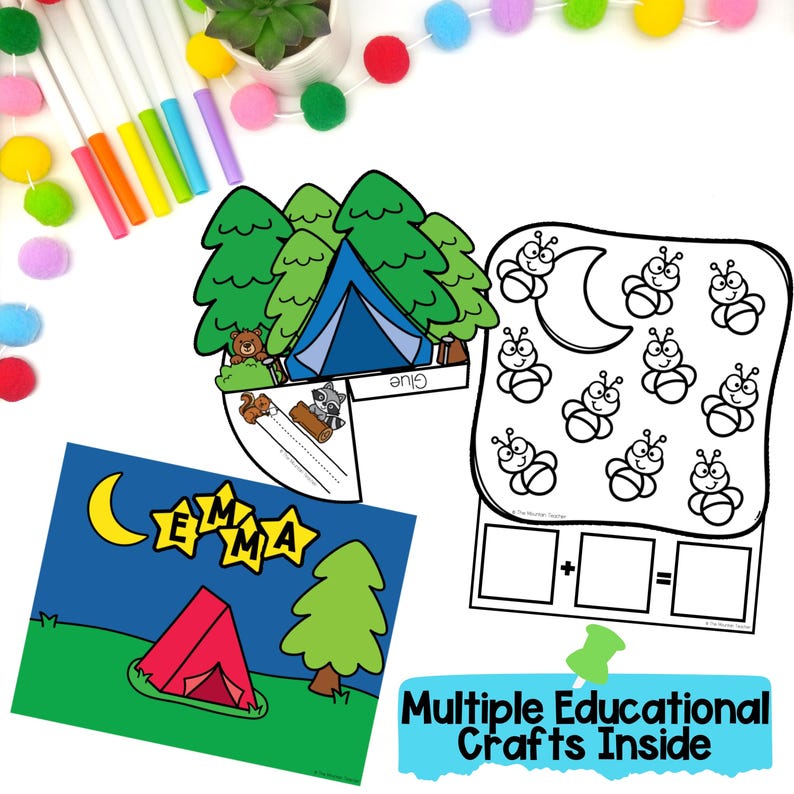 Camping Dramatic Play Printables: Homeschool & Kindergarten (PDF) - Etsy