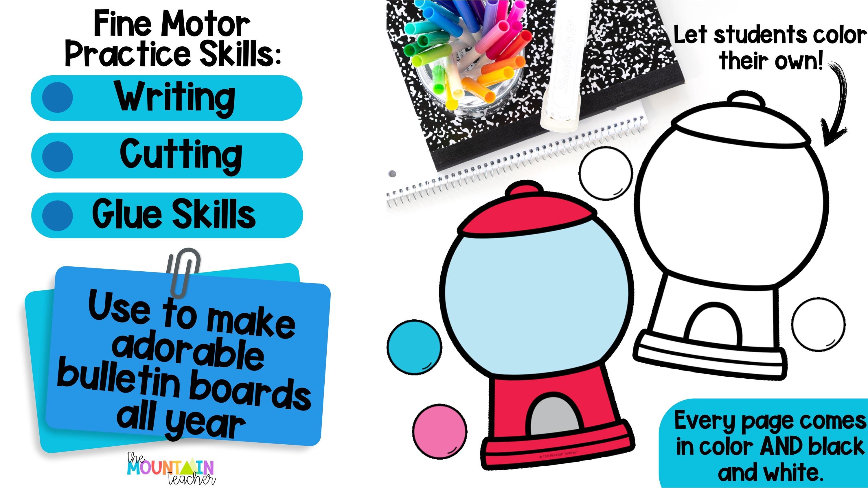 Gumball Name & Spelling Craft: Editable Phonics Activity (digital ...
