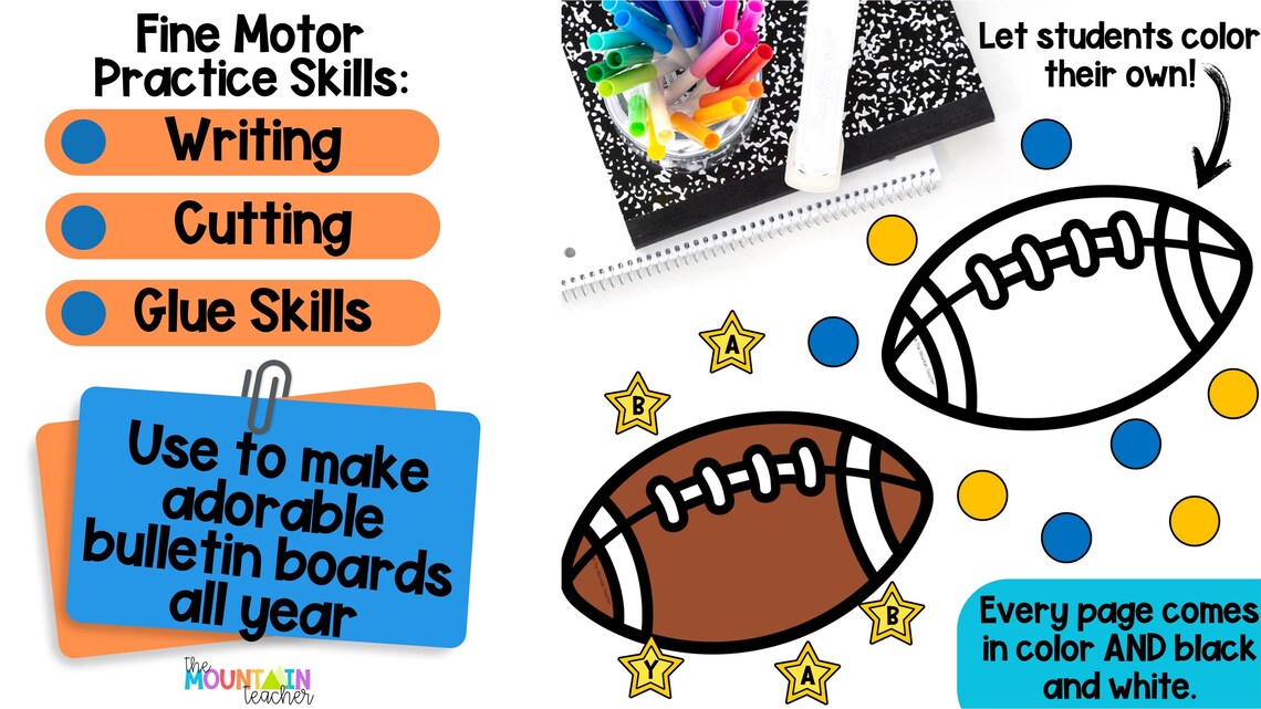 Football Name Spelling Craft Kit: Editable Phonics Activity (digital ...