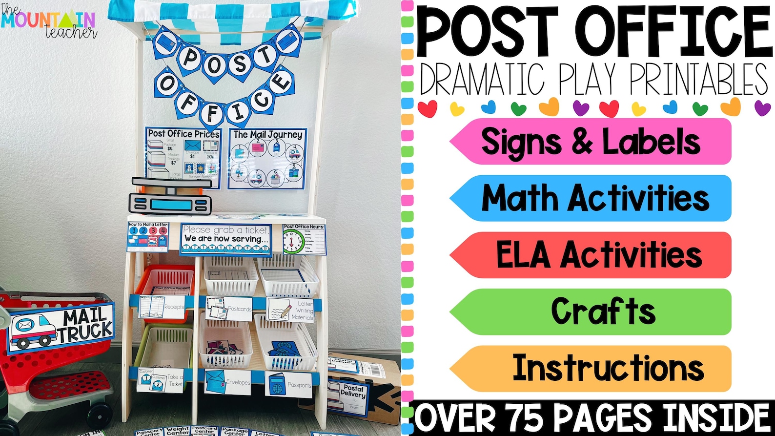 Post Office Dramatic Play Printables: Homeschool & Classroom (PDF ...