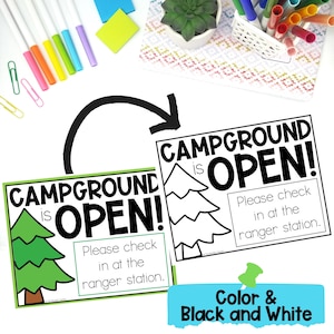 Camping Dramatic Play Printables: Homeschool & Kindergarten (PDF) - Etsy