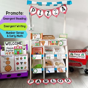 Pizza Parlor Dramatic Play Printables: Preschool Activities (PDF ...