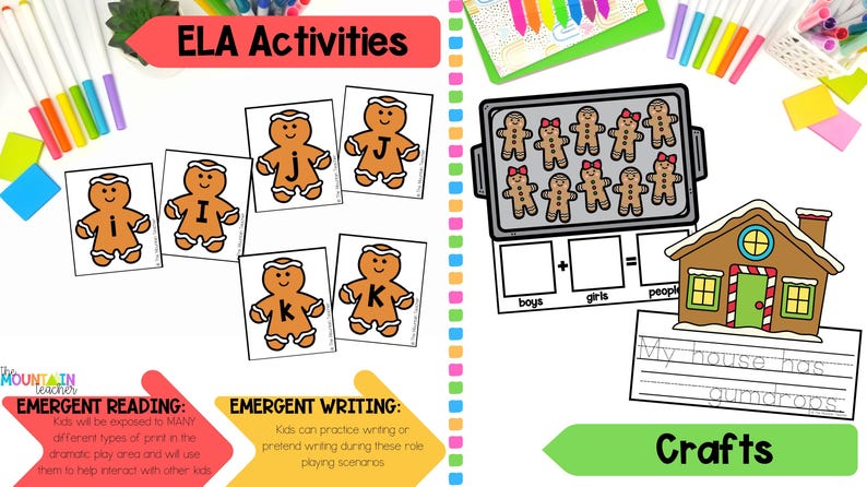 Gingerbread Bakery Dramatic Play Printables: Christmas Role Play ...