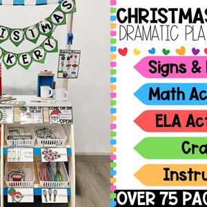 Christmas Bakery Dramatic Play Printables: Holiday Role Play Activities ...
