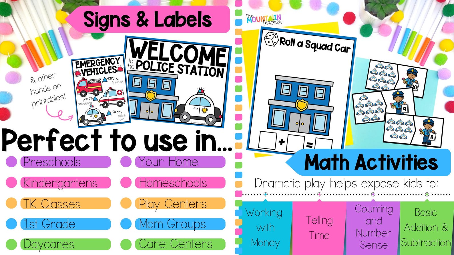 Police Station Dramatic Play Printables: Police Officer Role Play ...