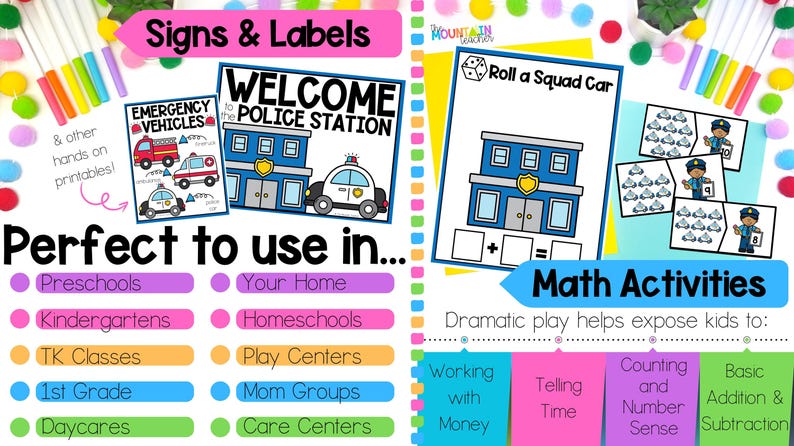 Police Station Dramatic Play Printables: Police Officer Role Play ...