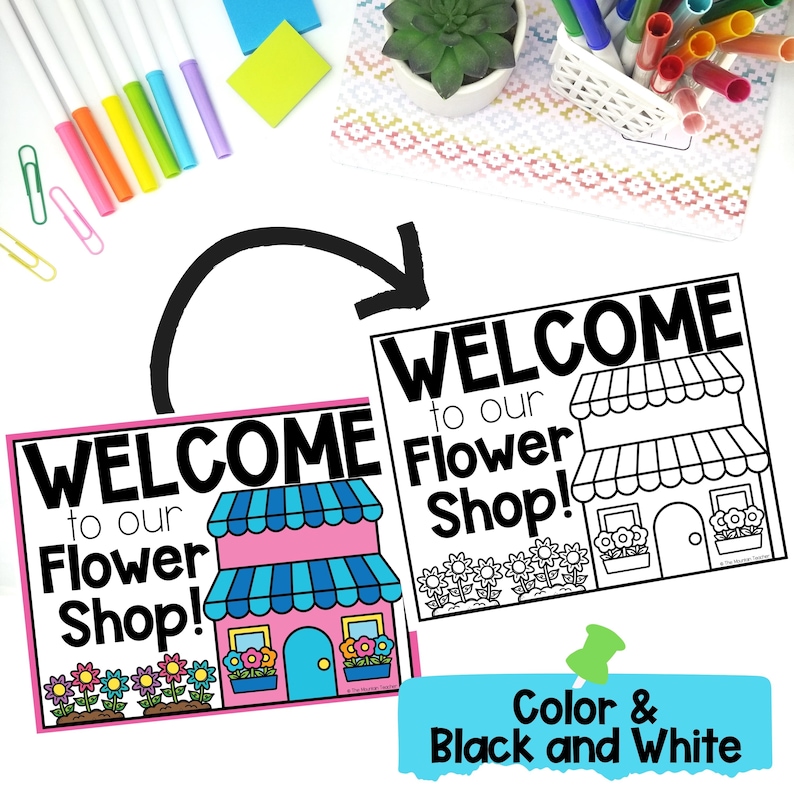 Flower Shop Dramatic Play Bundle of Flowers - Printables, Preschool ...