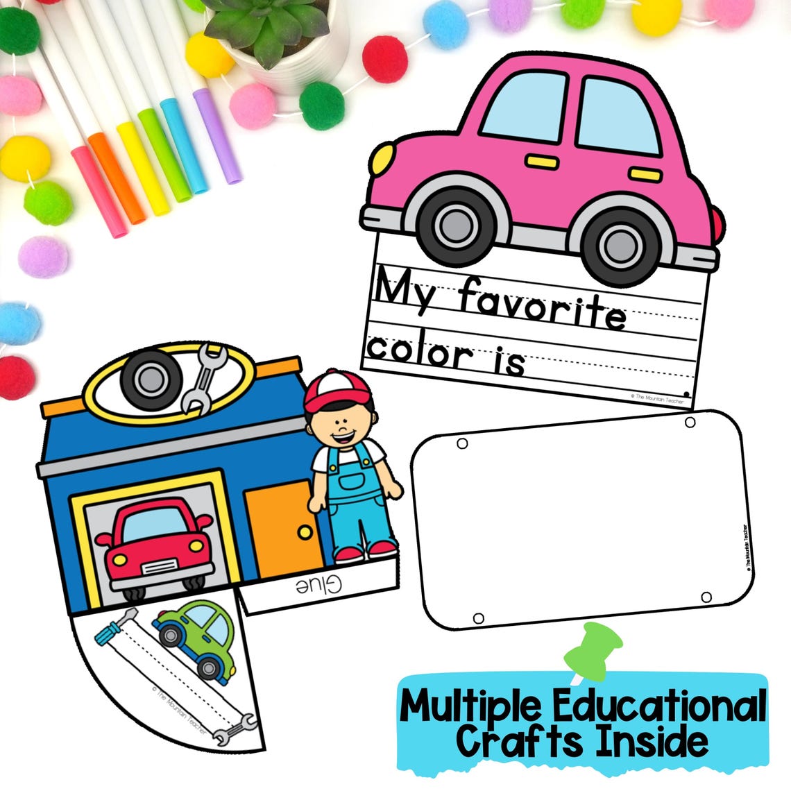 Auto Shop Dramatic Play Printables: Preschool Activities (digital ...