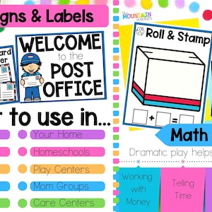 Post Office Dramatic Play Printables: Homeschool & Classroom (PDF ...