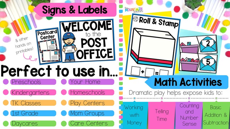 Post Office Dramatic Play Printables: Homeschool & Classroom (PDF ...