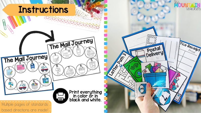 Post Office Dramatic Play Printables: Homeschool & Classroom (PDF ...