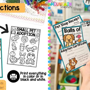 Pet Shop Dramatic Play Bundle - Pet Store Adoption Printables ...
