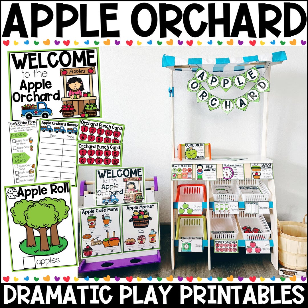 Apple Orchard Dramatic Play Printables: Fall Role Play Activities for ...