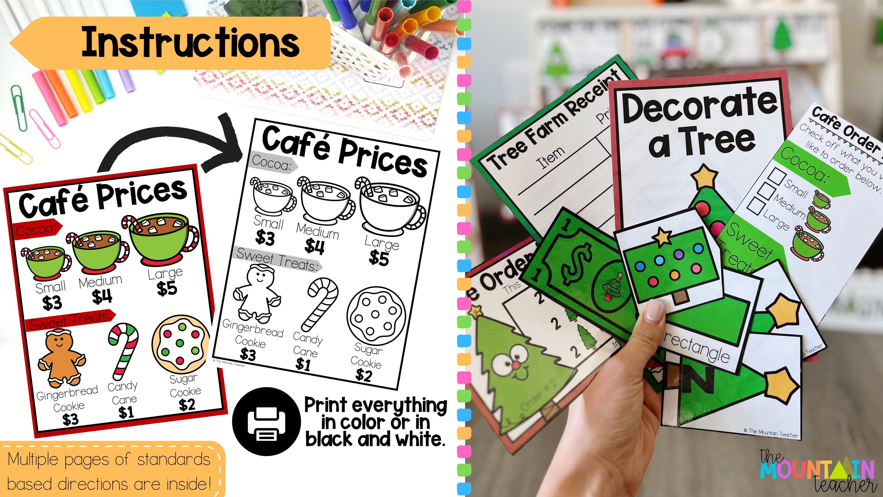 Christmas Tree Farm Dramatic Play Printables: Holiday Role Play ...