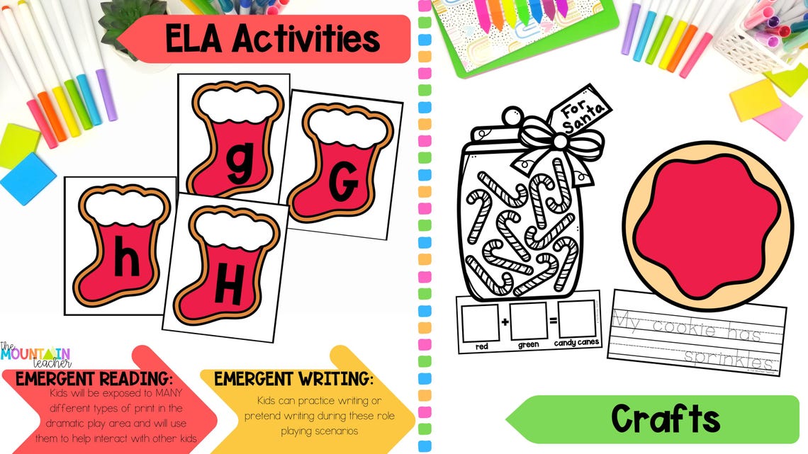 Christmas Bakery Dramatic Play Printables: Holiday Role Play Activities ...