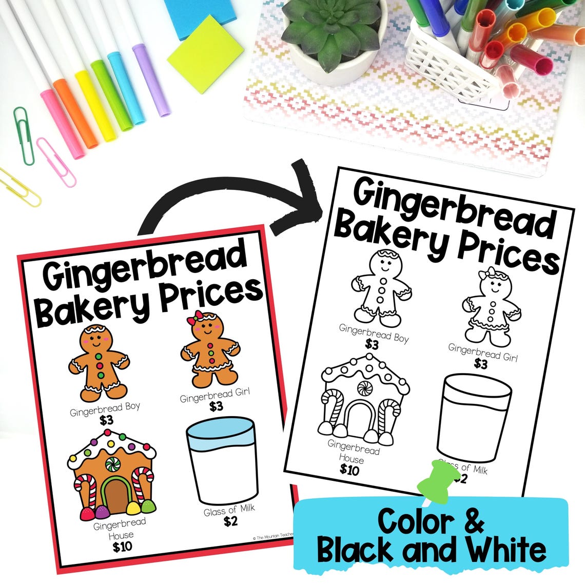 Gingerbread Bakery Dramatic Play Printables: Christmas Role Play ...