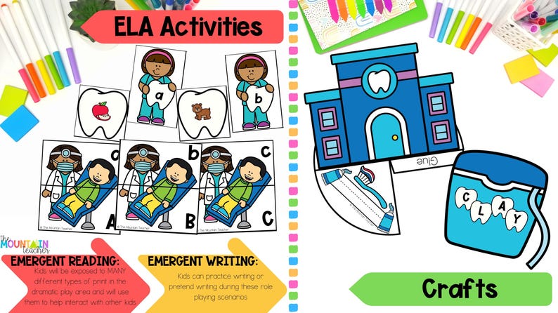 Dentist Office Dramatic Play Printables Center, Dental Health Posters ...