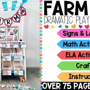 Farm Dramatic Play Printable Bundle: Preschool & Toddler Activities ...
