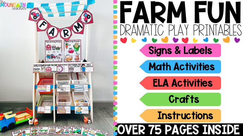 Farm Dramatic Play Printable Bundle: Preschool & Toddler Activities ...