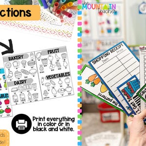 Grocery Store Dramatic Play Printables: Supermarket Pretend Play (PDF ...