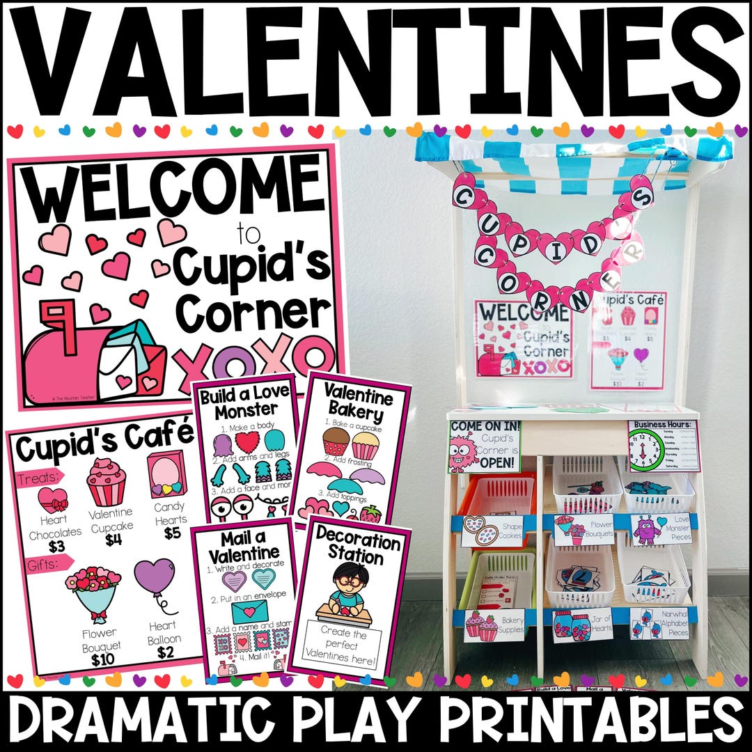 Valentine's Day Bakery Dramatic Play Printables: Winter Role Play ...