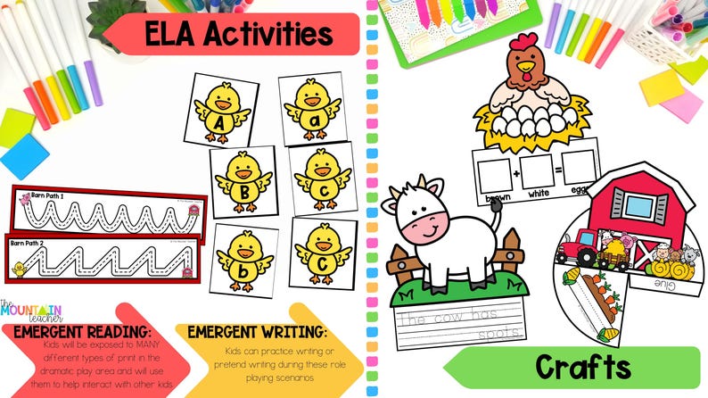 Farm Dramatic Play Printable Bundle: Preschool & Toddler Activities ...