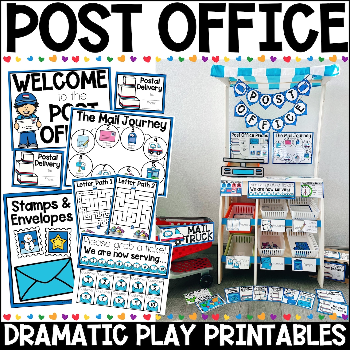 Post Office Dramatic Play Printables: Homeschool & Classroom (PDF ...