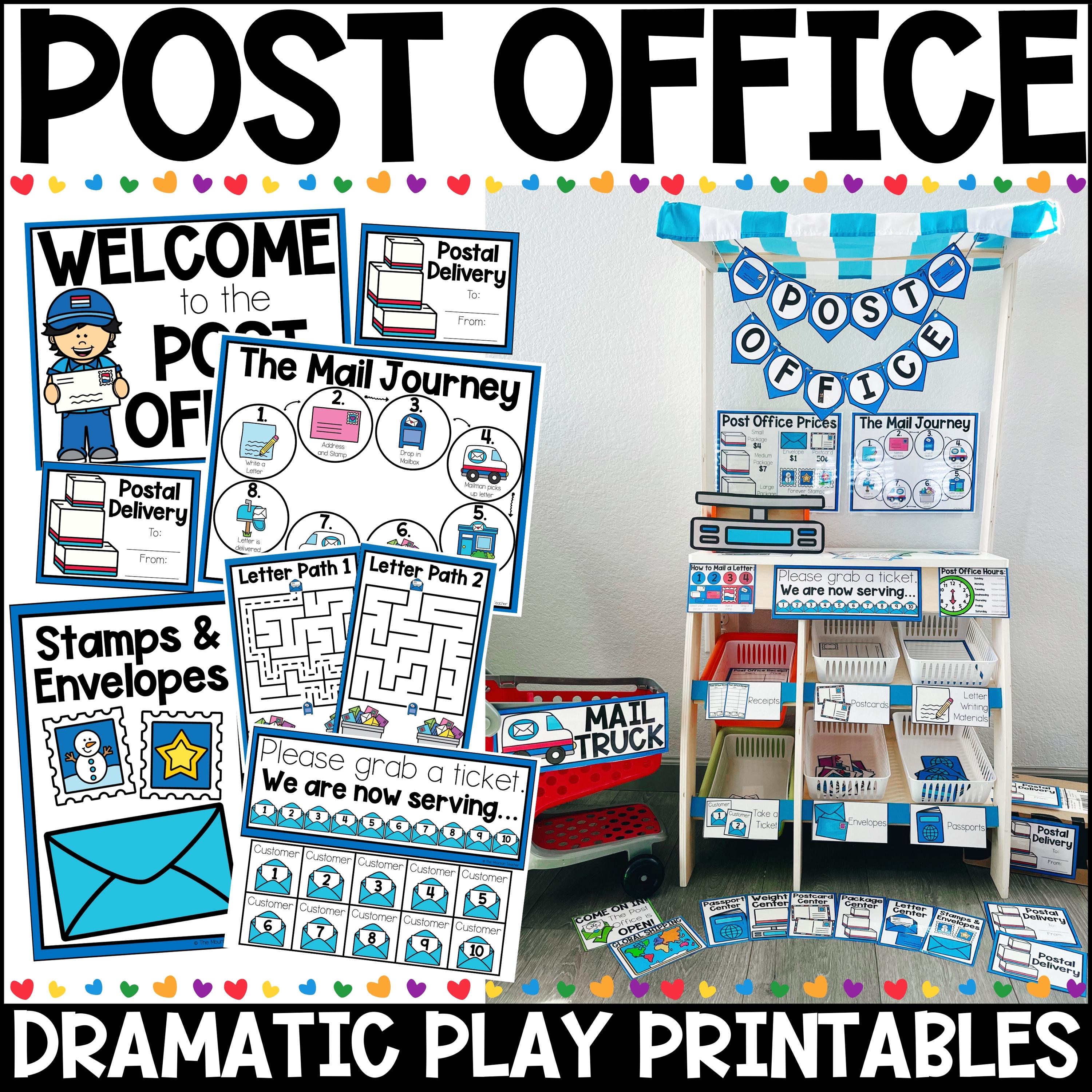 Post Office Dramatic Play Printables: Homeschool & Classroom (PDF ...