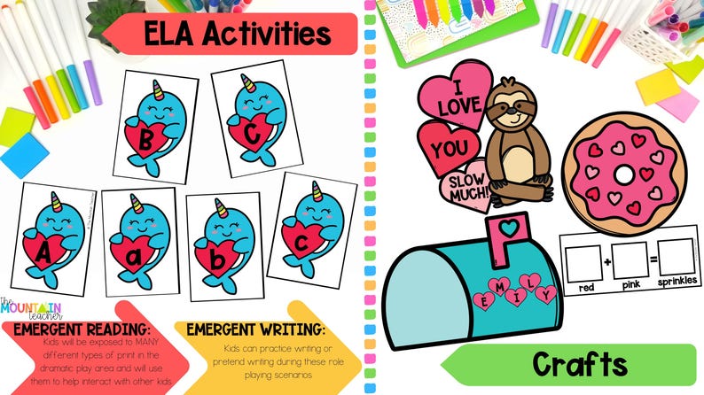 Valentine's Day Bakery Dramatic Play Printables: Winter Role Play ...