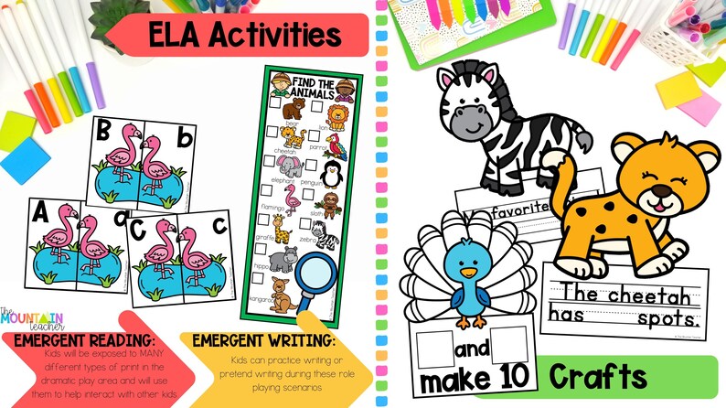 Zoo Dramatic Play Printables: Zoo Animal Safari Role Play Activities ...