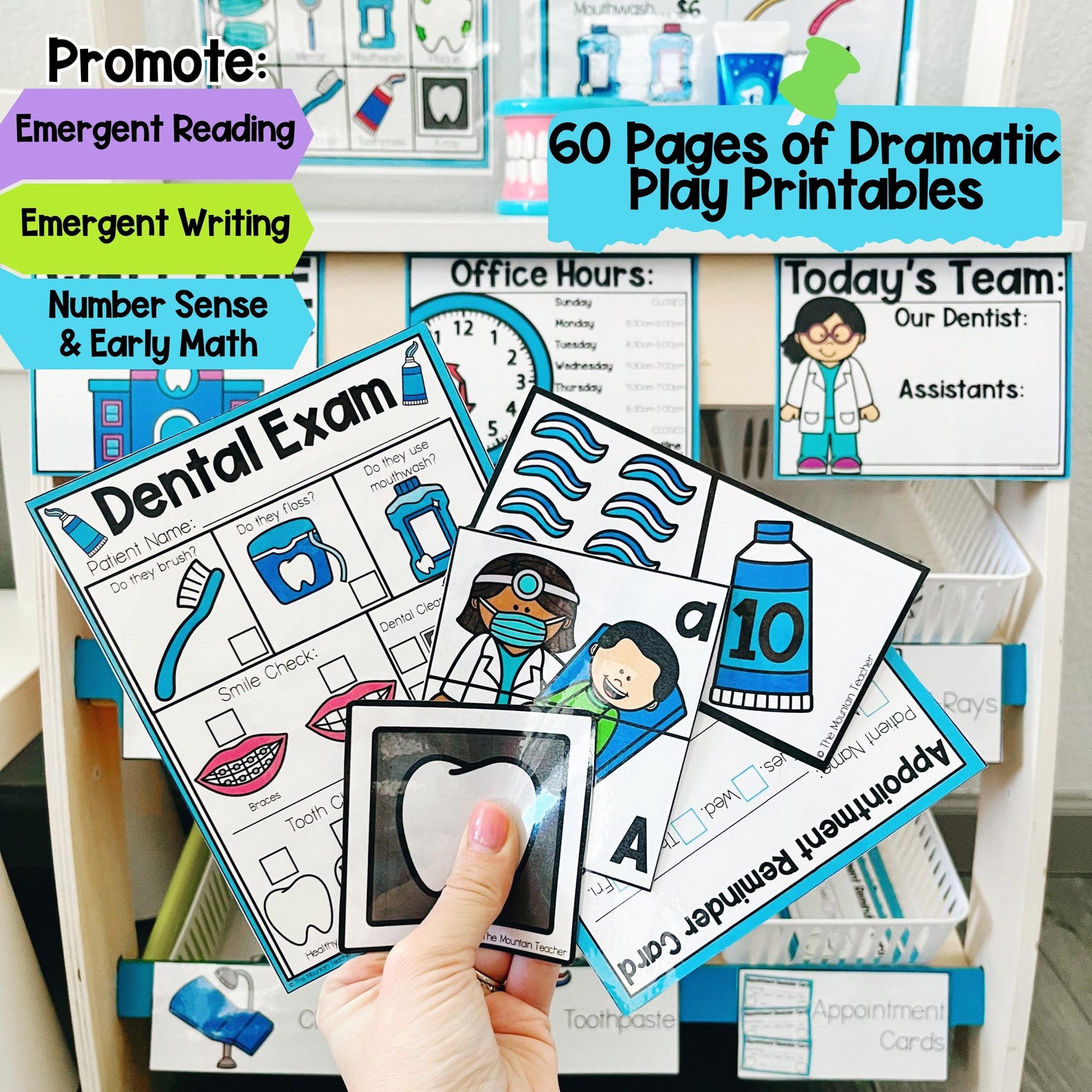 Dentist Office Dramatic Play Printables: Homeschool & Classroom (PDF ...