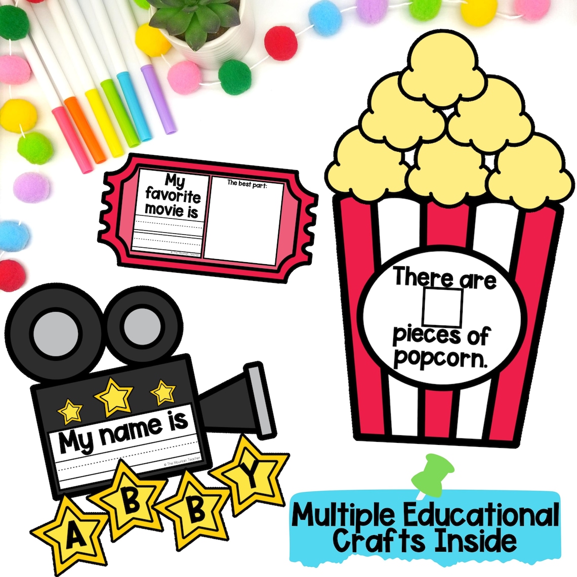 Movie Theater Dramatic Play Printables: Theater Role Play Activities ...