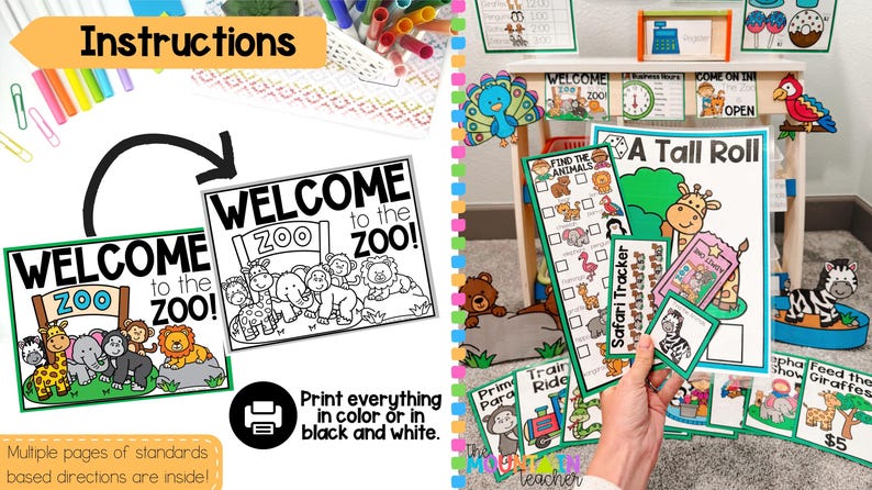 Zoo Dramatic Play Printables: Zoo Animal Safari Role Play Activities ...