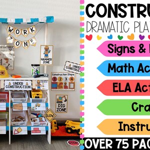 Construction Zone Dramatic Play Printables: Preschool Activities (PDF ...