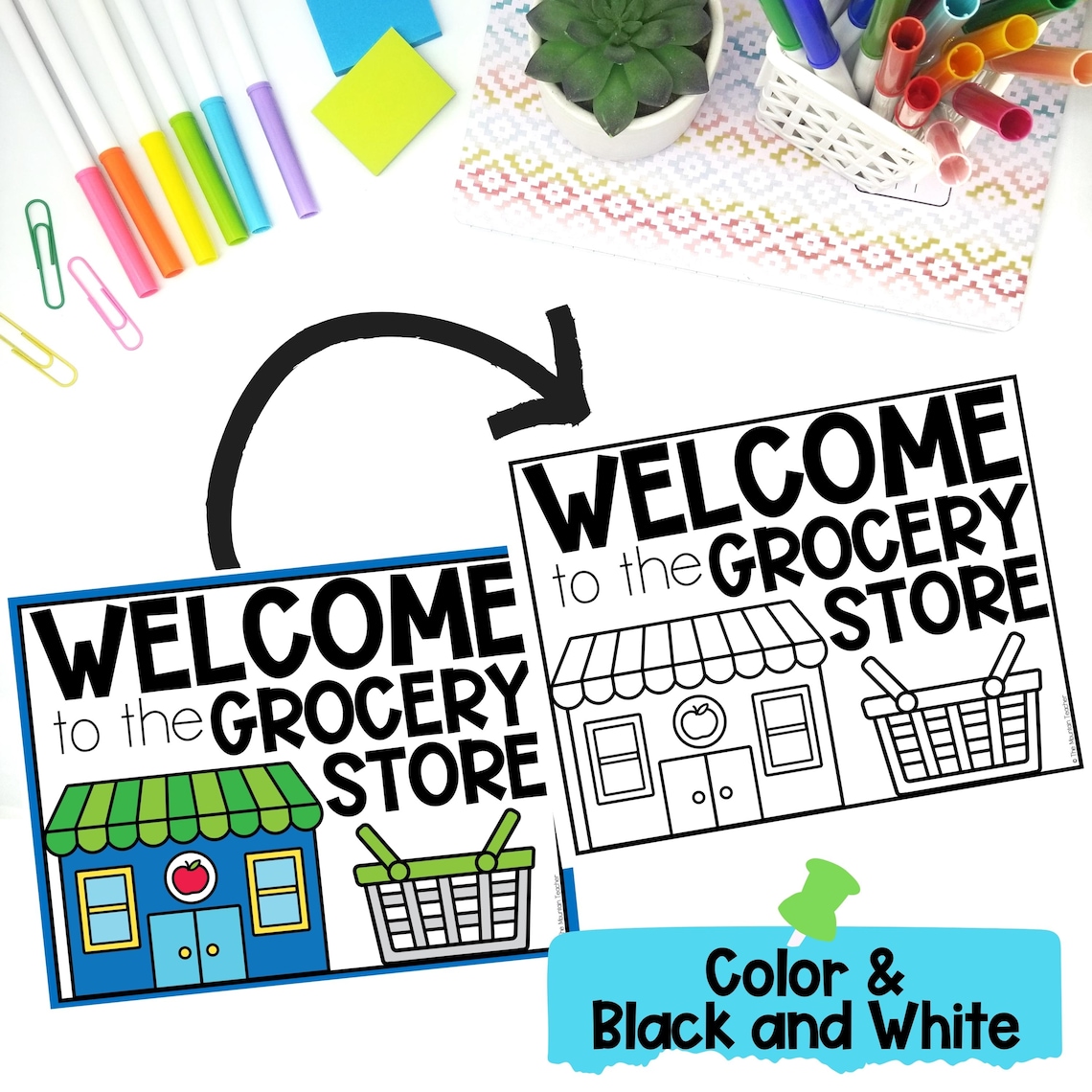 Grocery Store Dramatic Play Printables: Supermarket Pretend Play (PDF ...