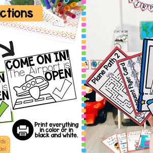 Airport Dramatic Play Bundle - Airplane Centers, Printables, Preschool ...