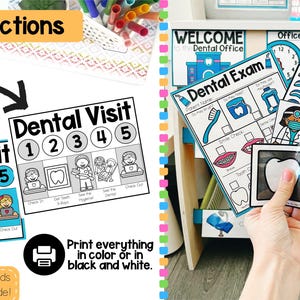 Dentist Office Dramatic Play Printables: Homeschool & Classroom (PDF ...