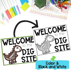 Dinosaur Dramatic Play Bundle - Dino Fossil Dig Site Printables ...