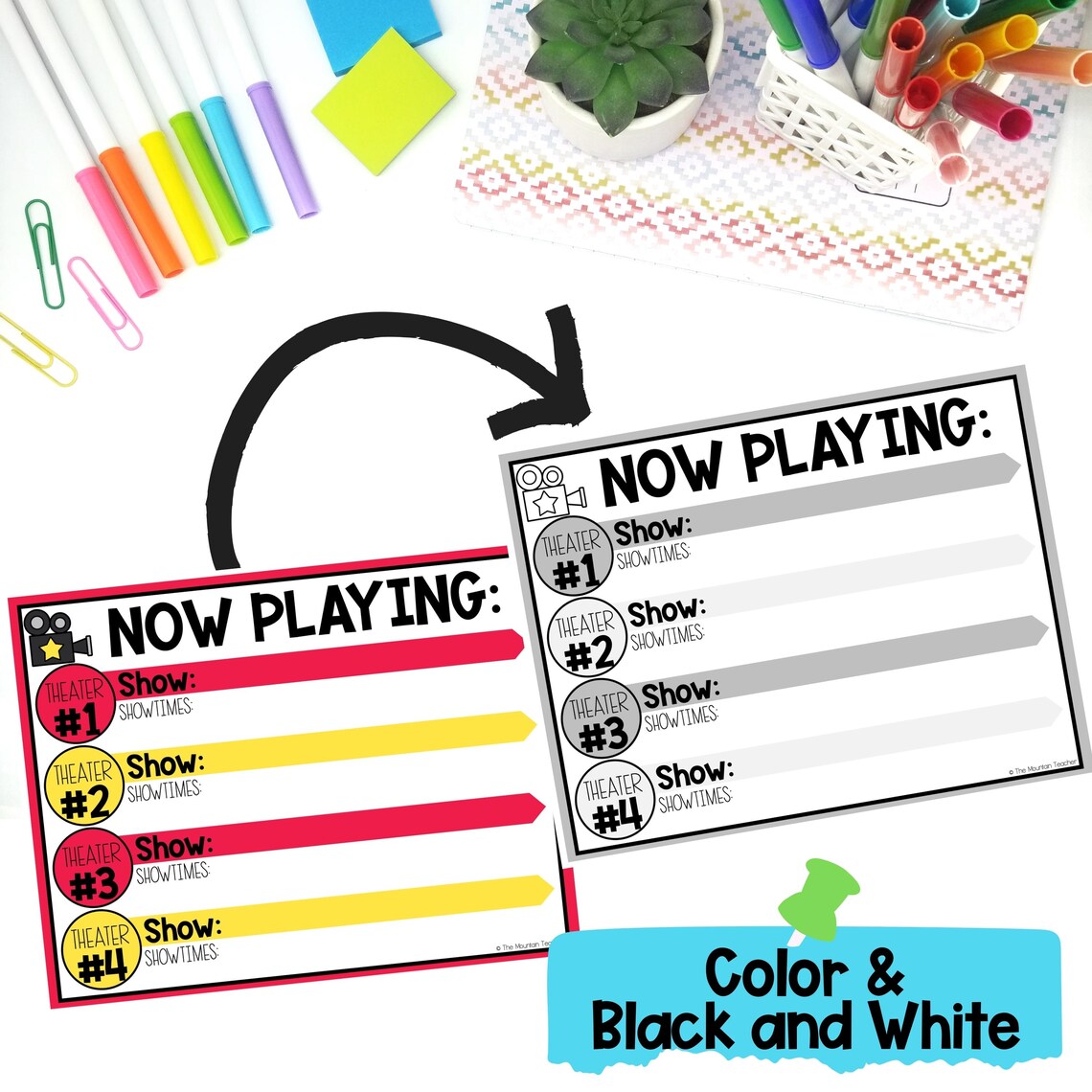 Movie Theater Dramatic Play Printables: Theater Role Play Activities ...