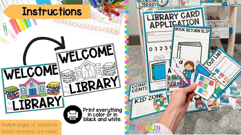 Library Dramatic Play Printables: Librarian Role Play Activities ...