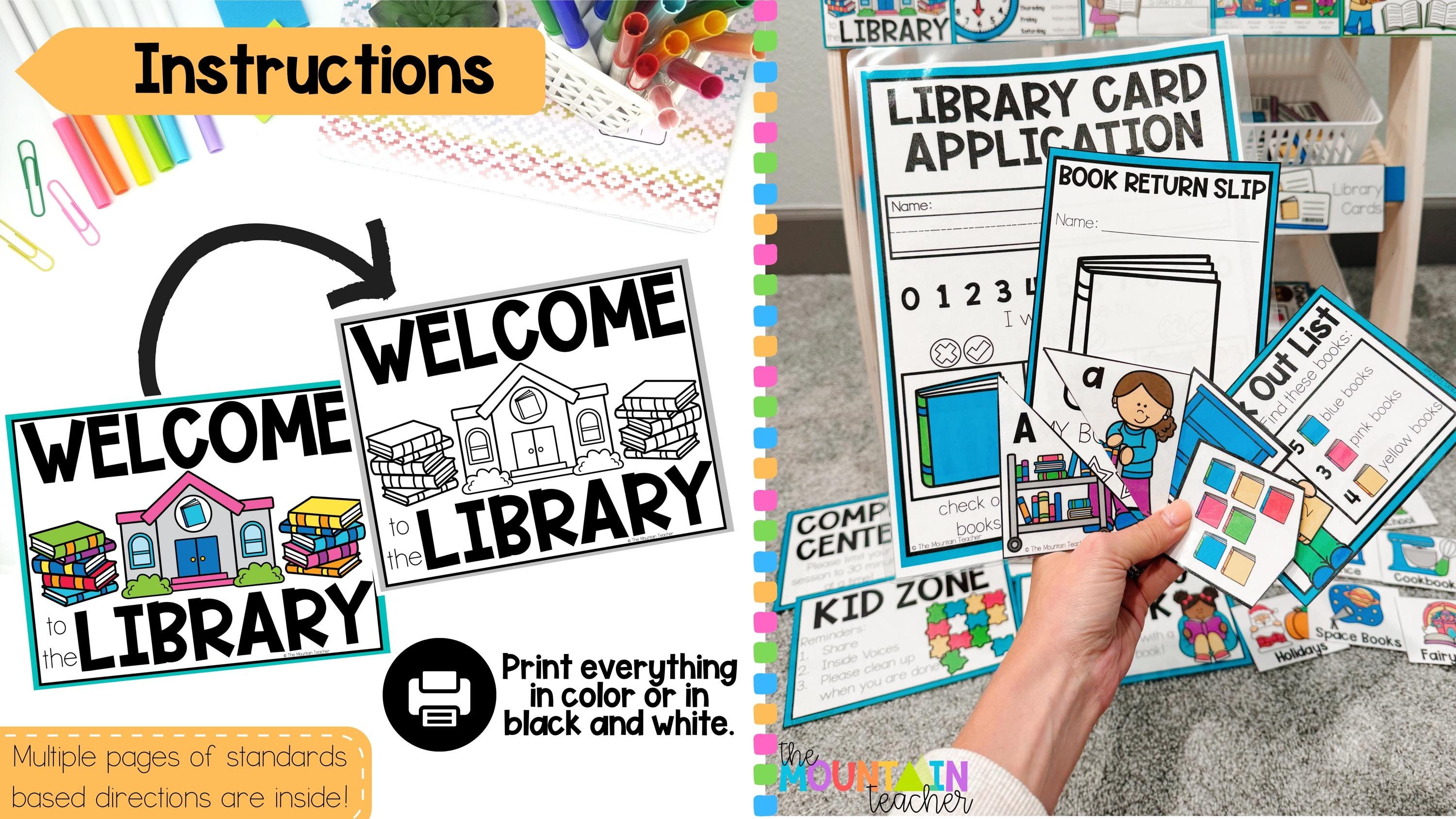 Library Dramatic Play Printables: Librarian Role Play Activities ...